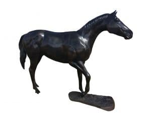 Rearing Colt Pegasus Painted Red Aluminum Outdoor Statues - Aluminum ...