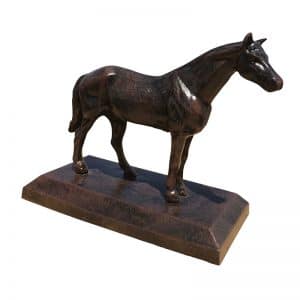 Rearing Colt Pegasus Painted Red Aluminum Outdoor Statues - Aluminum ...